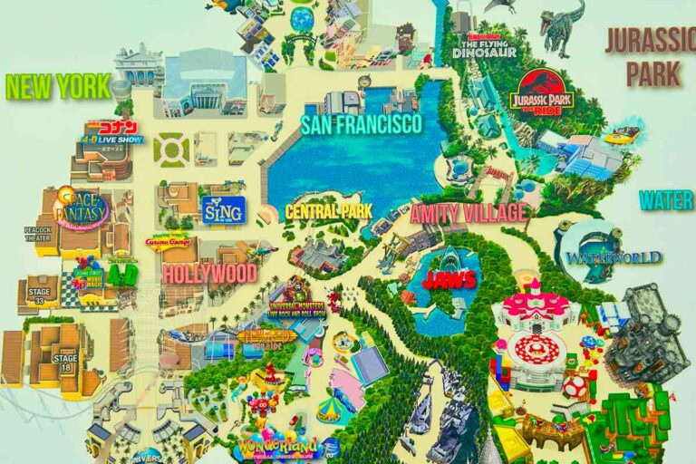 USJの地図と全エリアの紹介