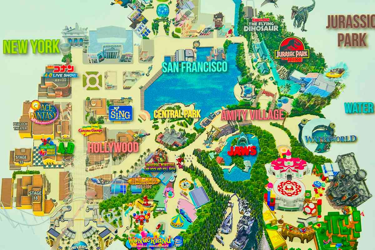 USJの地図と全エリアの紹介